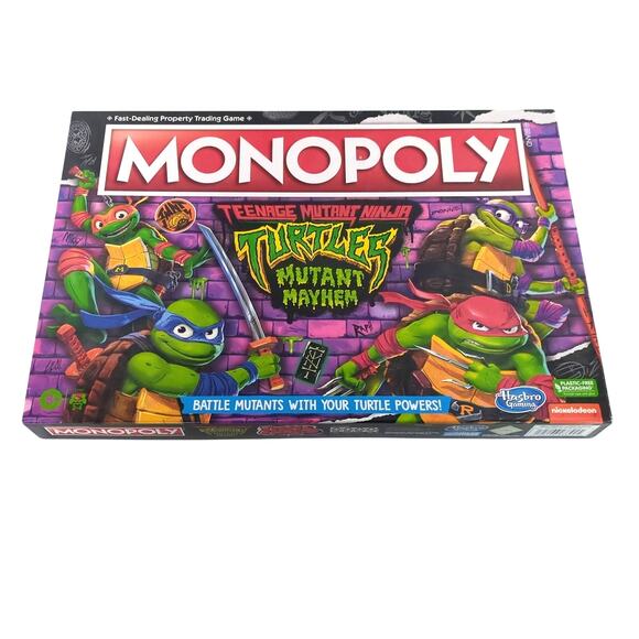 Hasbro | Games | Tmnt Teenage Mutant Ninja Turtles Monopoly Board Game ...